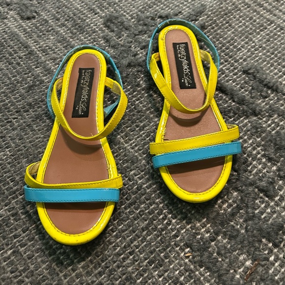 Report Signature | Shoes | Footzy Folds Luxe Vibrant Yellow And Tiffany ...